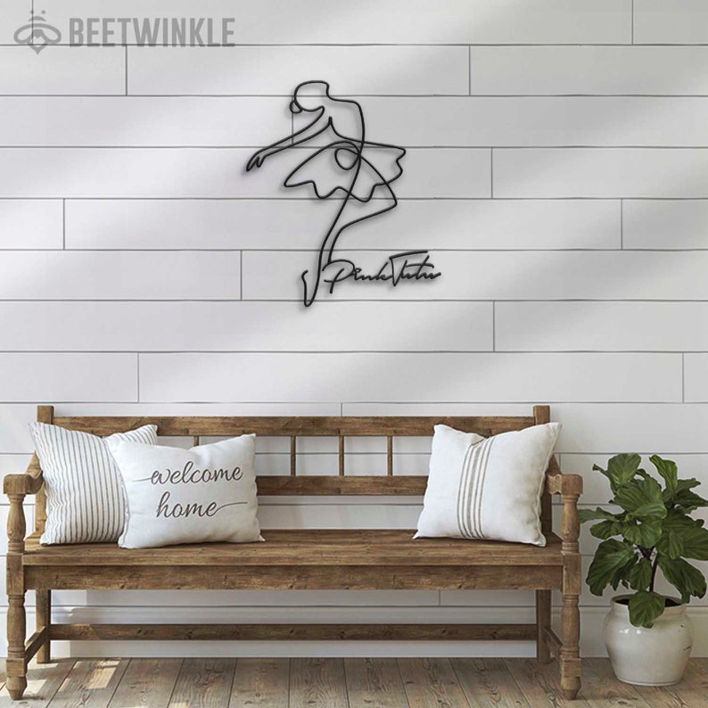 Custom Ballerina Dance Metal Wall Art LED Light Personalized - Etsy