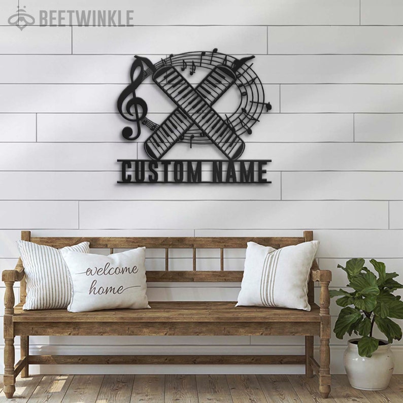 Custom Melodica Musical Instrument Metal Wall Art LED Light - Etsy
