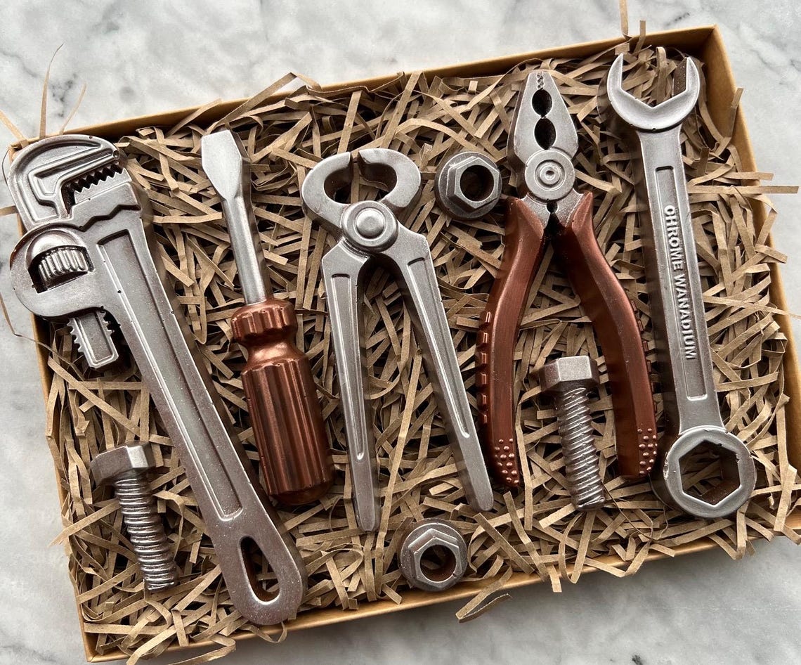 Chocolate Tools/gift Set/cake Topper/unique Gift/gift for Him/realistic ...