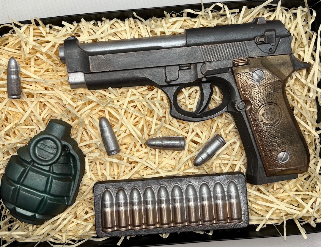 Chocolate Gun & Grenade Gift Set - Handmade Belgian Chocolate - Etsy
