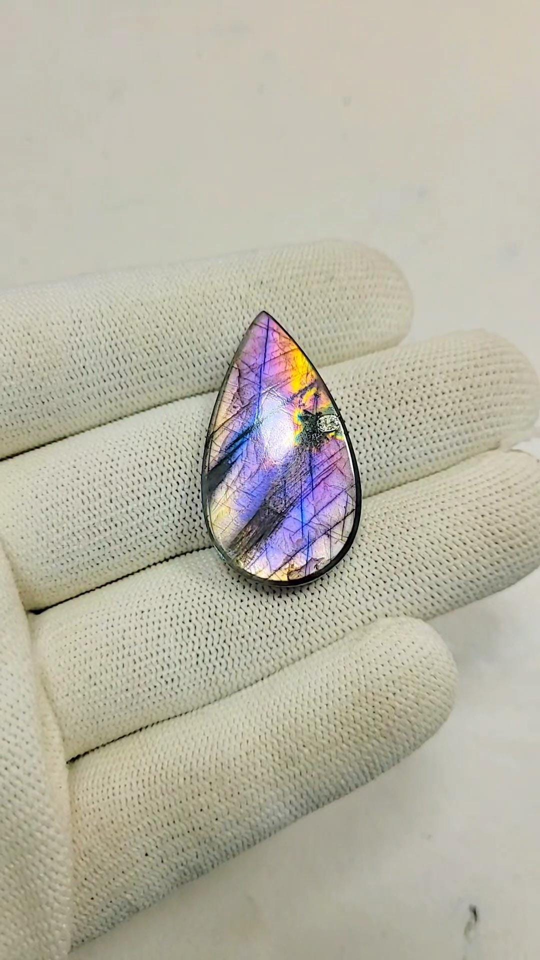Amazing Pic Purple Natural Rainbow Labradorite Gematone for Jewelry ...