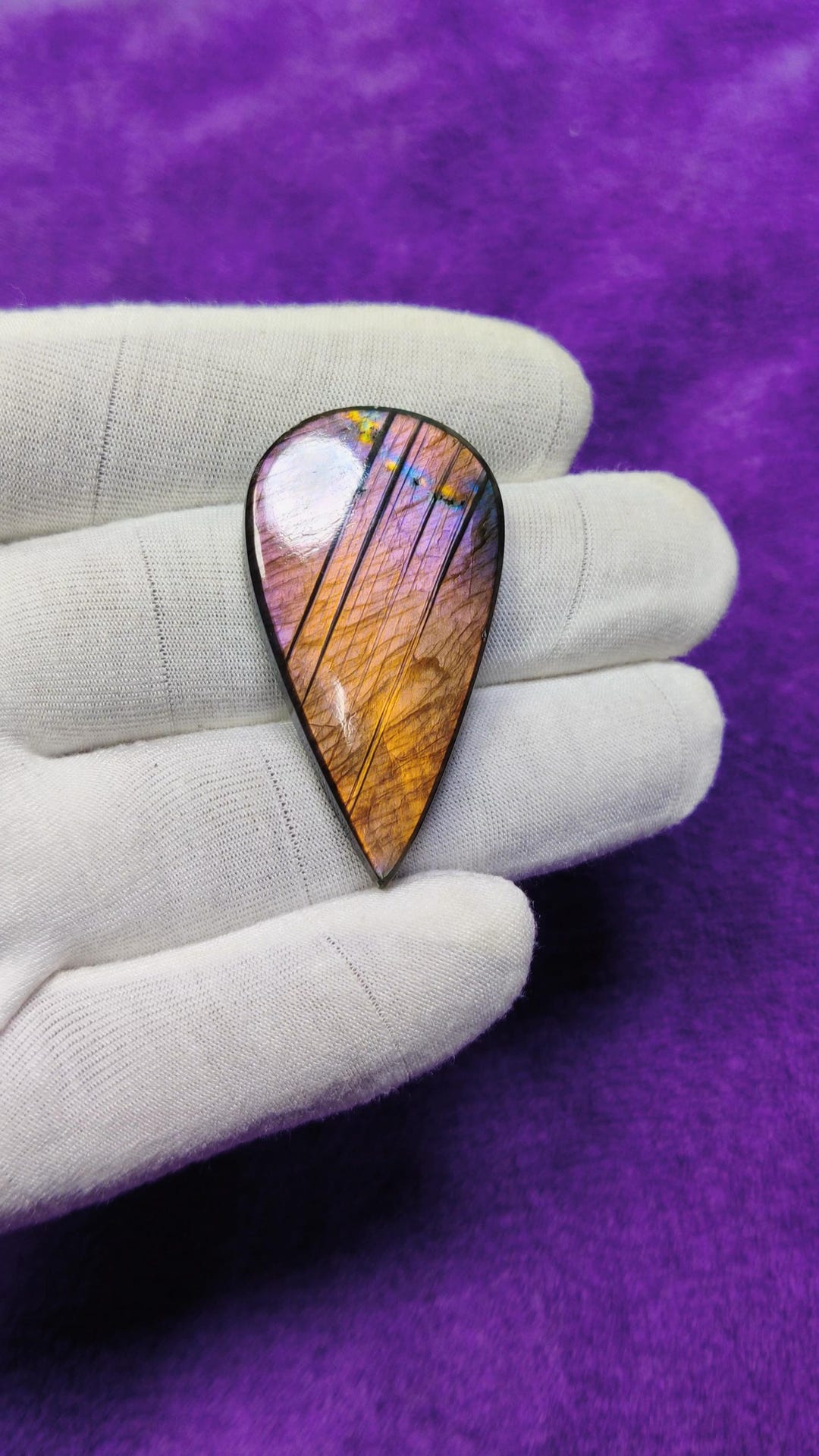 Pink Spectrolite Brown Rainbow Flashy Labradorite Cabochon the Mystical ...