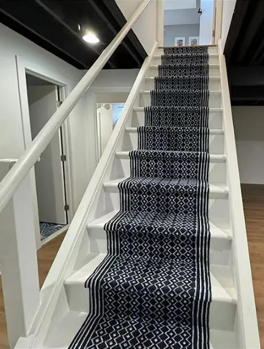 Hand Block Print Cotton Rug: Bohemian Stair Runner, Custom Size - Etsy