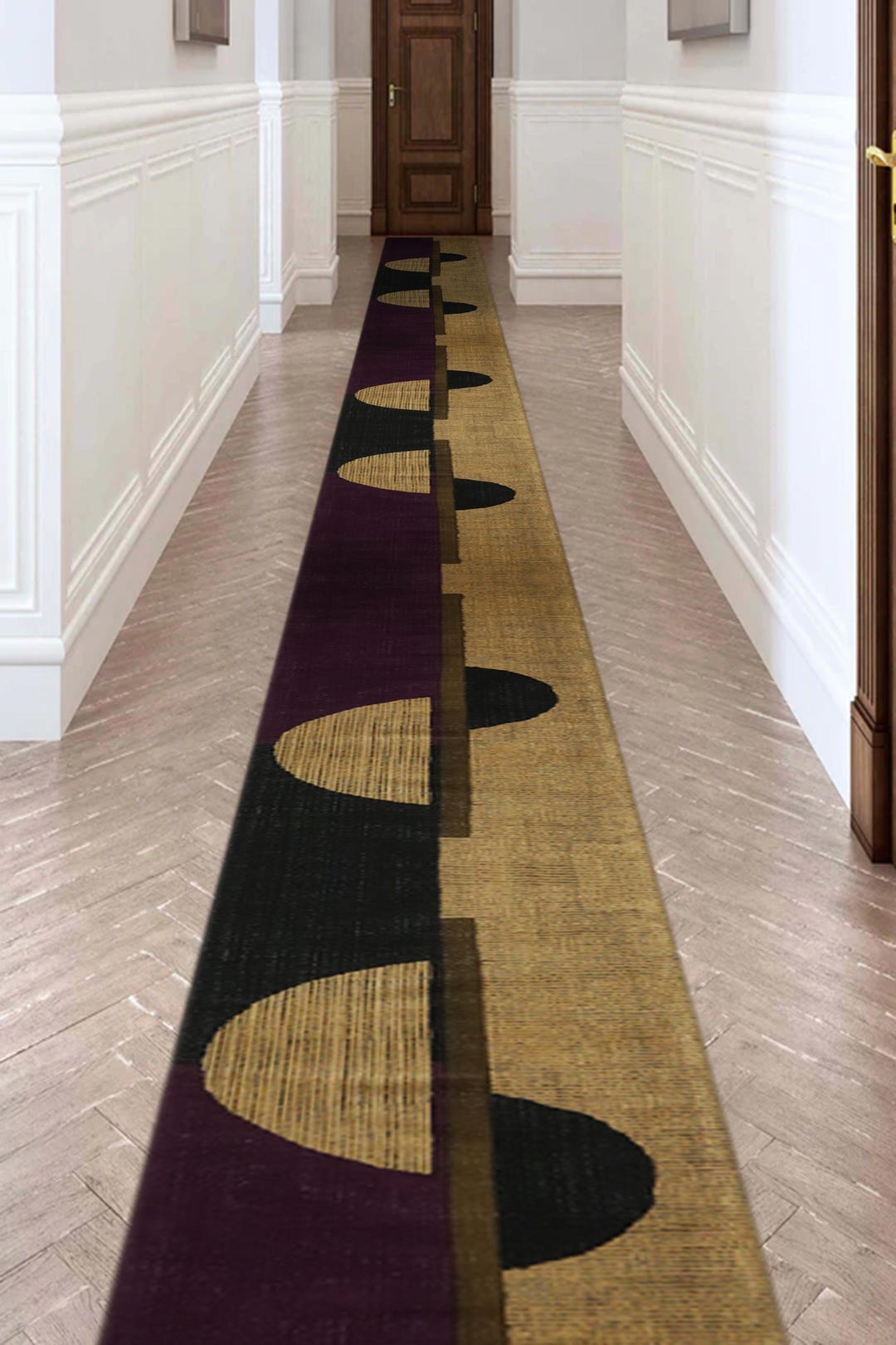 Extra Large Stair Runner Burgundy Hallway Runner Rug Entrance Runner ...