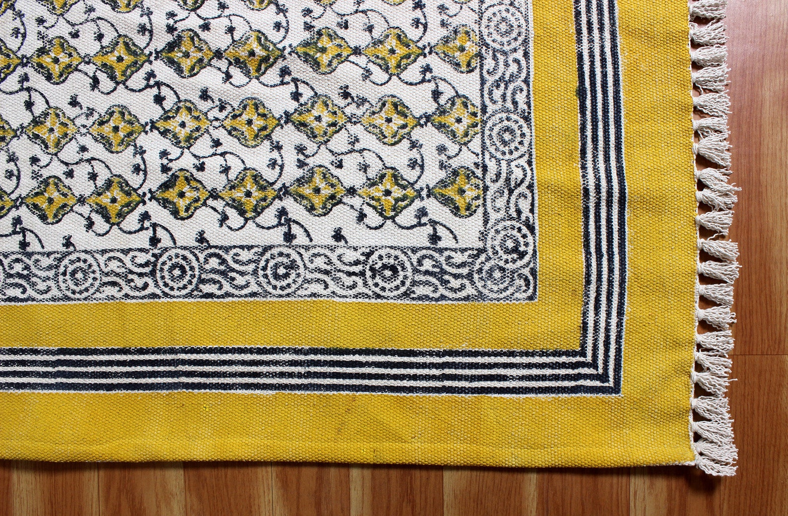 Hand Block Print Cotton Carpet Bohemian Runner Living Room Rug - Etsy