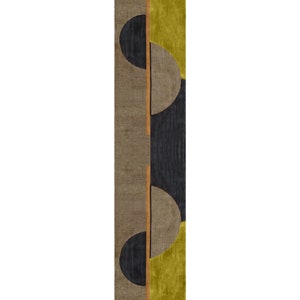 Olive Green/ Black Runner Rug Kilim Cotton Rug Dining Room Rug Hand ...