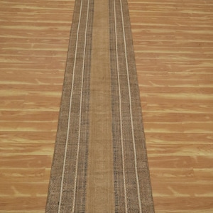 Large Hallway Stair Runner Brown Cotton Runner Rug Kitchen Bathroom ...