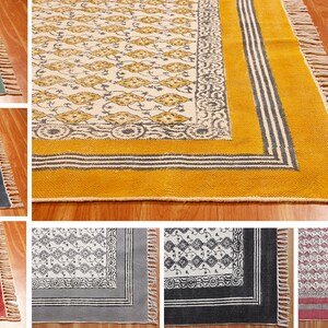 Handmade Cotton Rug Yellow Rug Outdoor Rug Yoga Rug Navajo Rug Boho ...