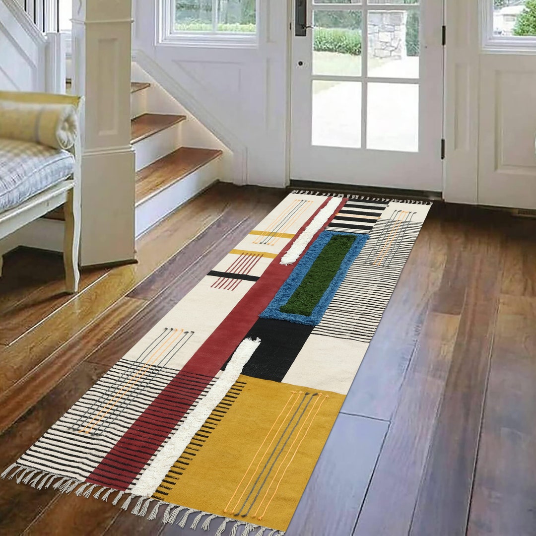 Indian Handmade Tufted Rug Garden Yoga Mat Outdoor Patio Rug Living ...