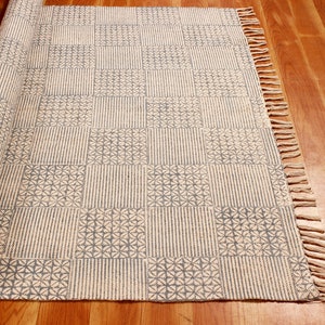 Gray Square Rug Indian Cotton Rug Square Area Rug Bohemian - Etsy