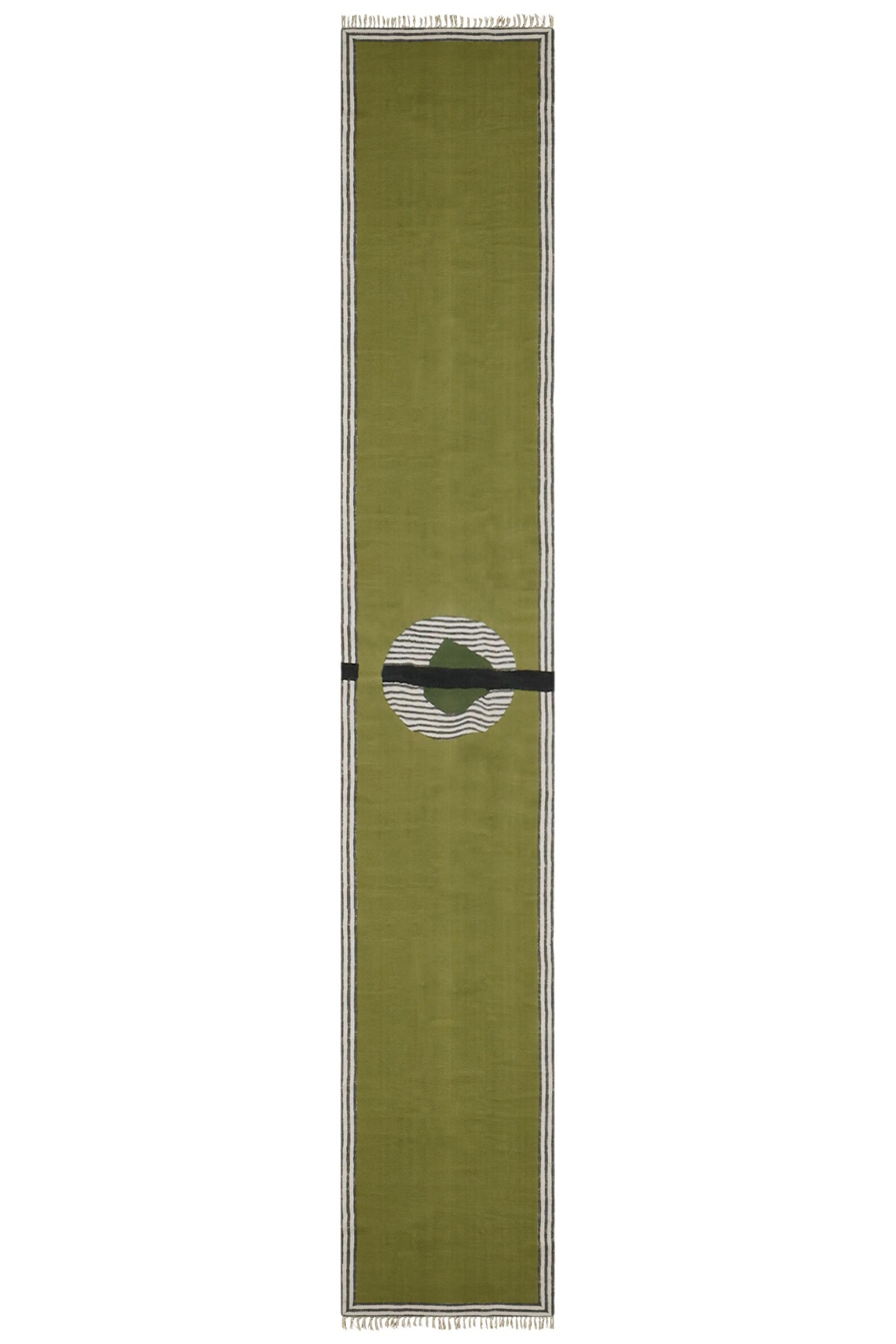 Olive Green Cotton Rug, Block Print Hallway Runner - Etsy