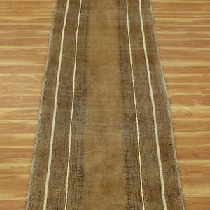 Brown Hallway Stair Runner Cotton Runner Rug Custom Living Room Runner ...