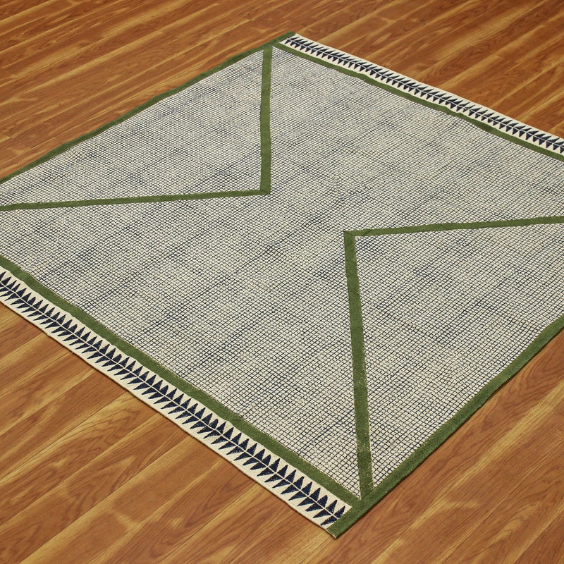 Green Rug 6x6 Ft Square - Etsy