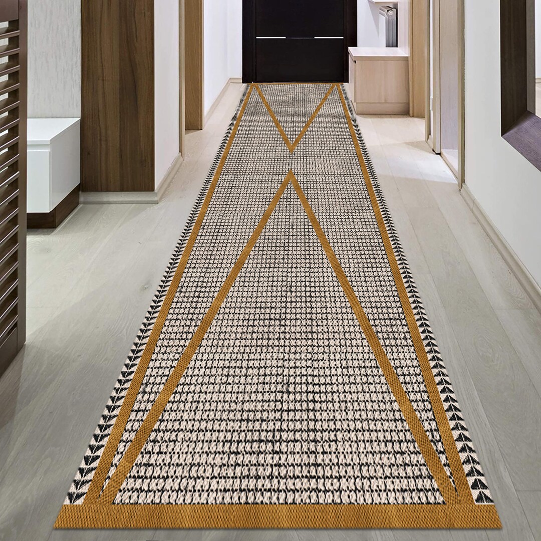 Extra Large Runner Handwoven Cotton Runner Mustard Yellow Cotton Runner ...