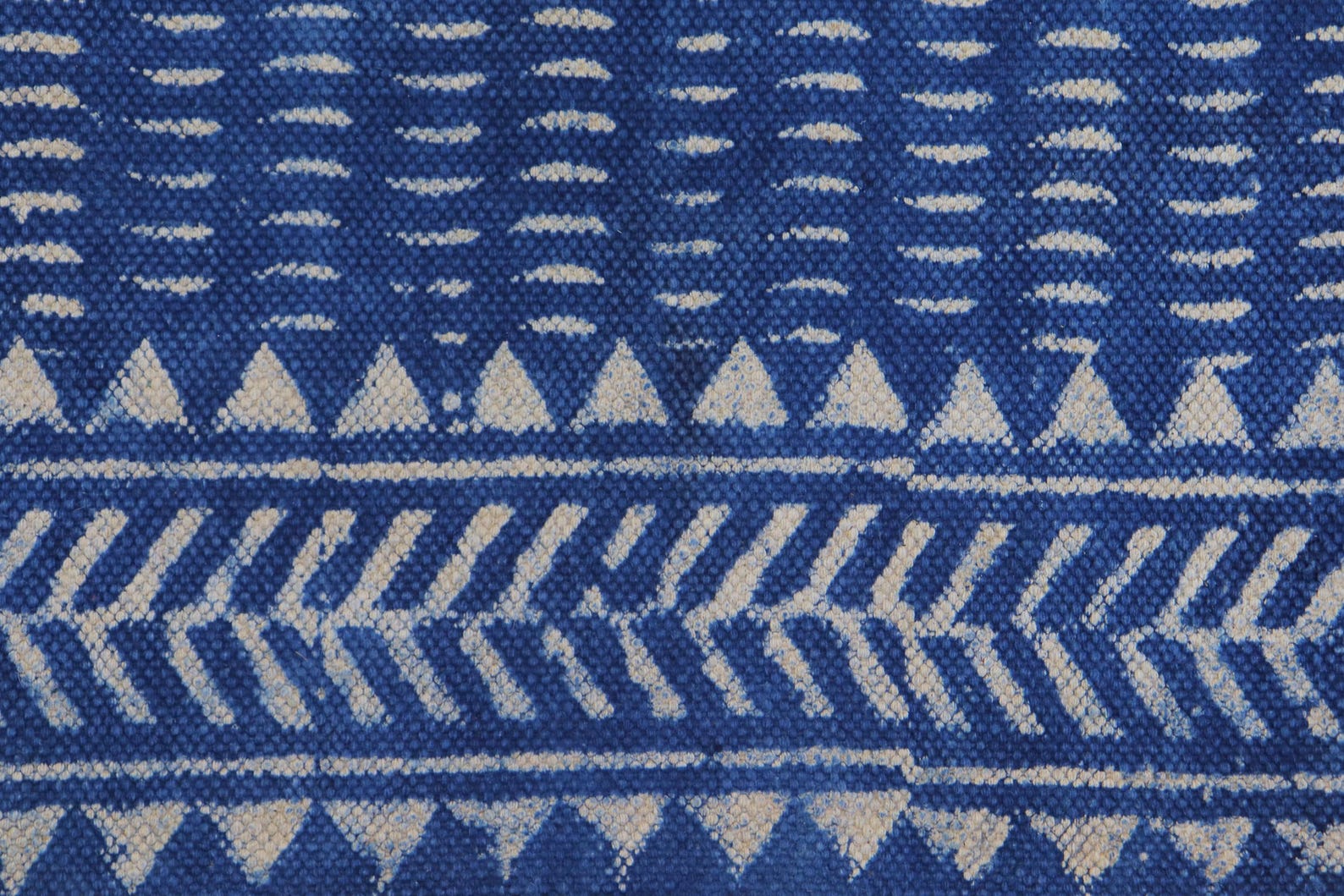 Indian Handmade Stair Rug Dabu Printed Area Rug Indigo Blue Cotton Rug ...