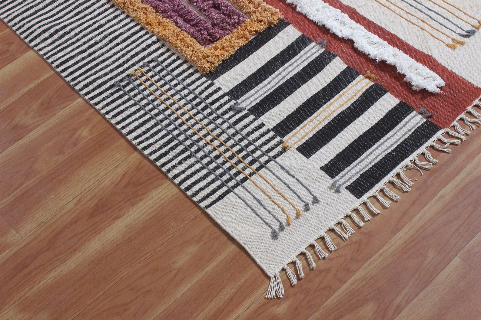 Hand Block Print Rug Handmade Runner Rug Woven Cotton Rug - Etsy