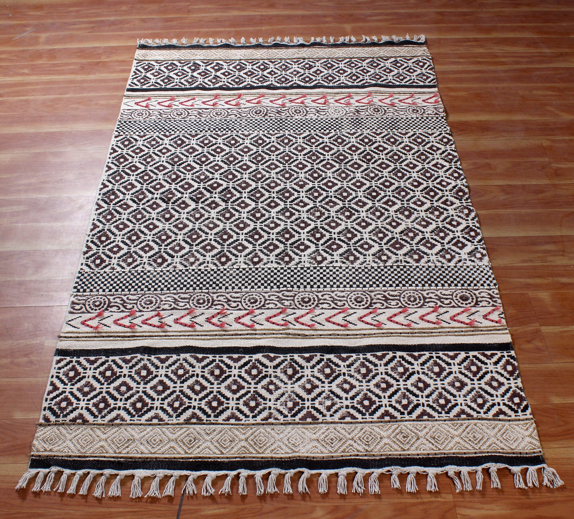 Tapis indien en coton fait à la main Tapis de zone - Etsy Canada