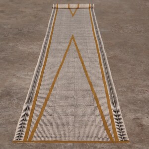 Extra Large Runner Handwoven Cotton Runner Mustard Yellow Cotton Runner ...