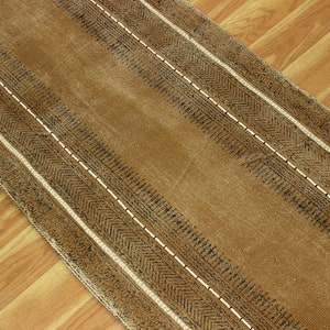 Brown Hallway Stair Runner Cotton Runner Rug Custom Living Room Runner ...
