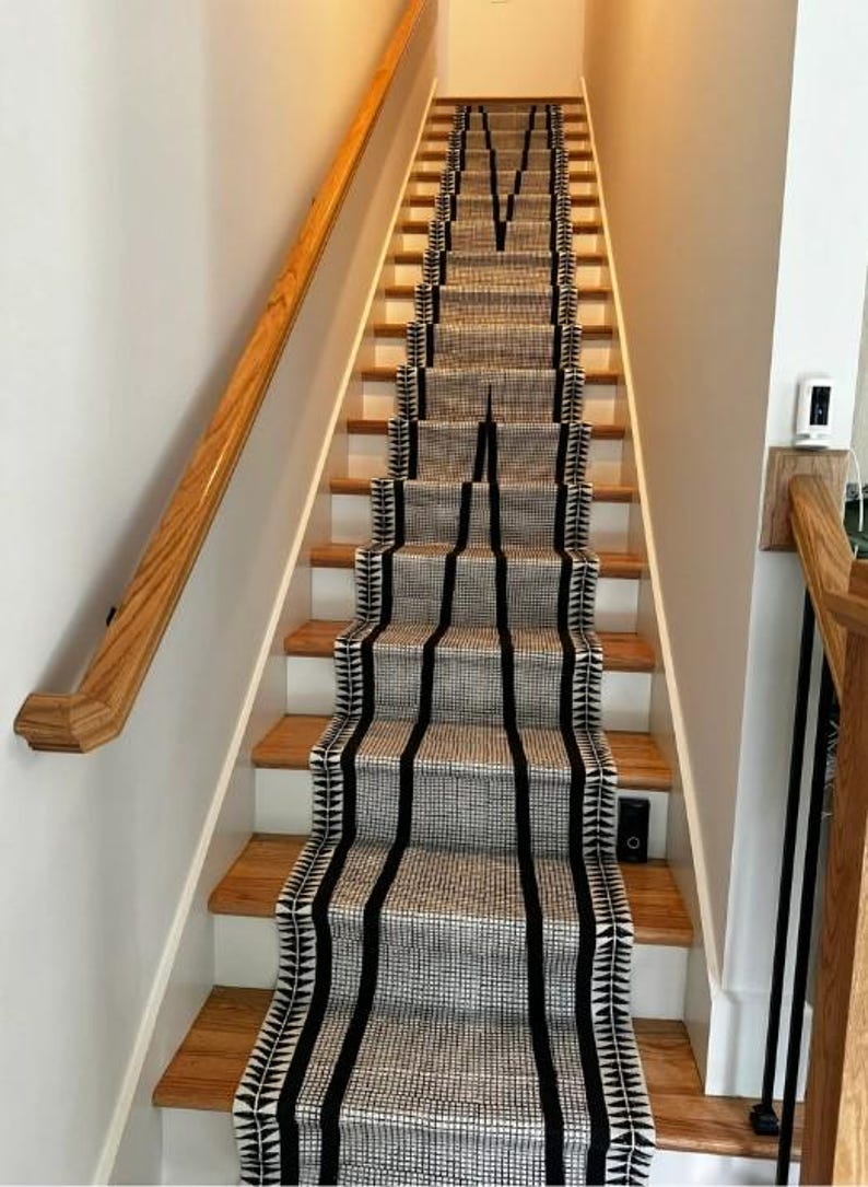 Large Stair Runner Rug Hand Block Printed Cotton Rug Hallway Runner Rug ...