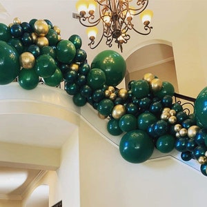 155pcs Gold Green Balloon Arch Garland Kit-dark Green Balloon - Etsy