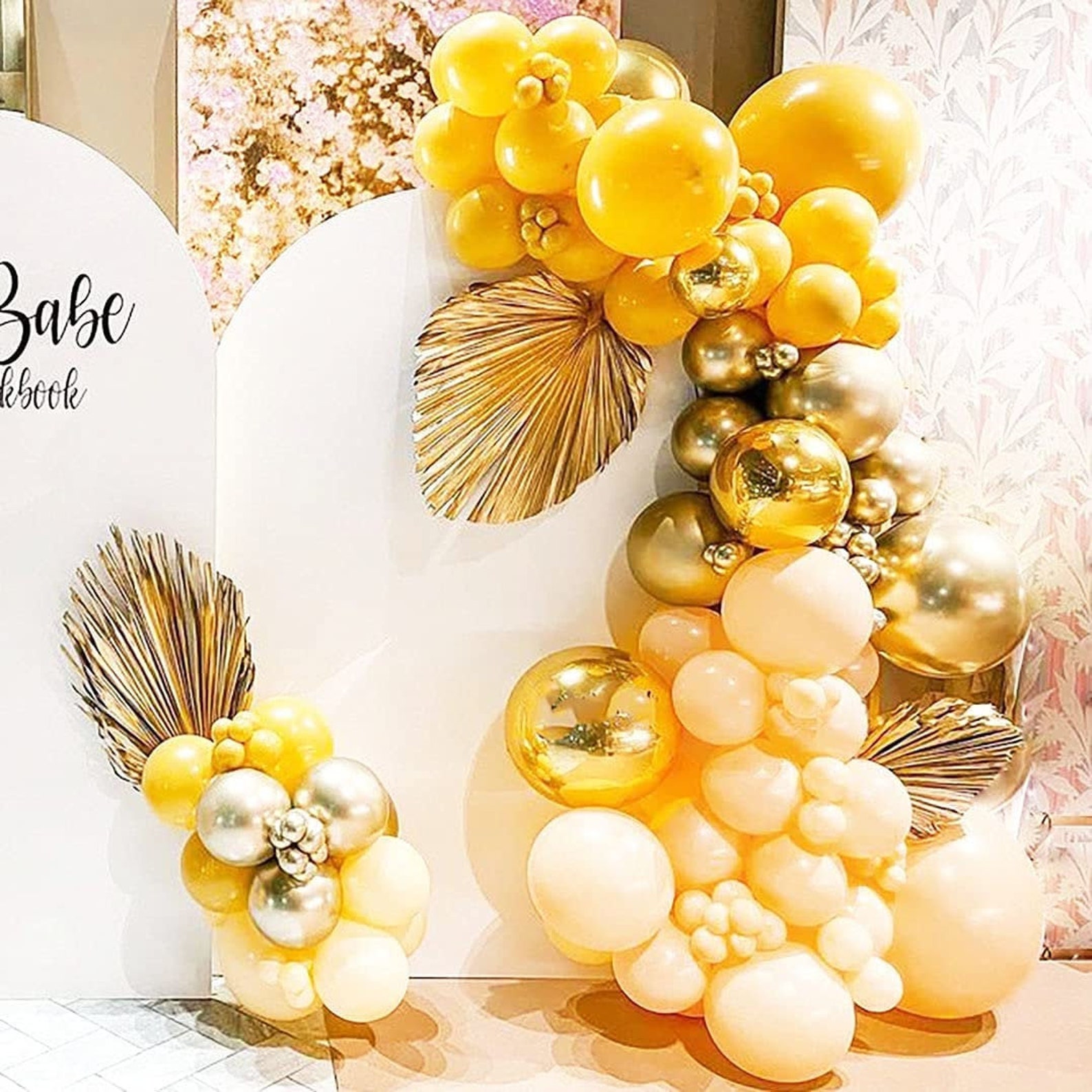 Blush Yellow Balloon Garland Kit Ivory Lemon Yellow Pastel - Etsy