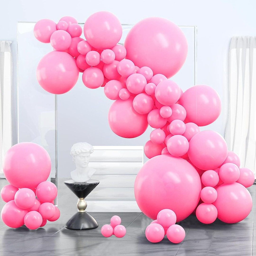 100pcs Hot Pink Balloons Different Sizes Pack of 36 Inch 18 - Etsy