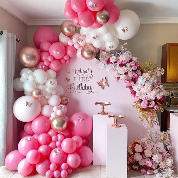 Hot Pink Balloon Garland - Etsy