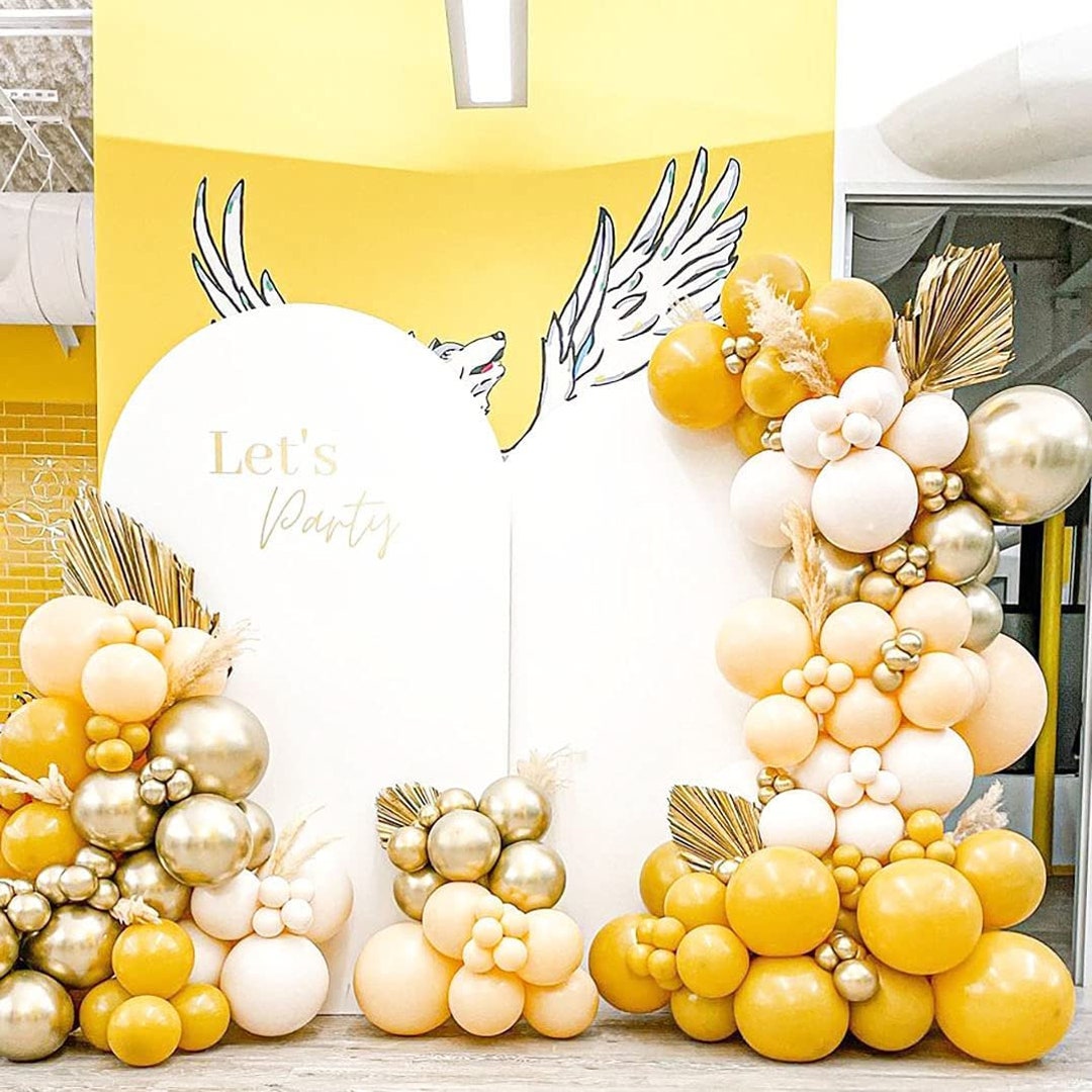 Blush Yellow Balloon Garland Kit Ivory Lemon Yellow Pastel - Etsy