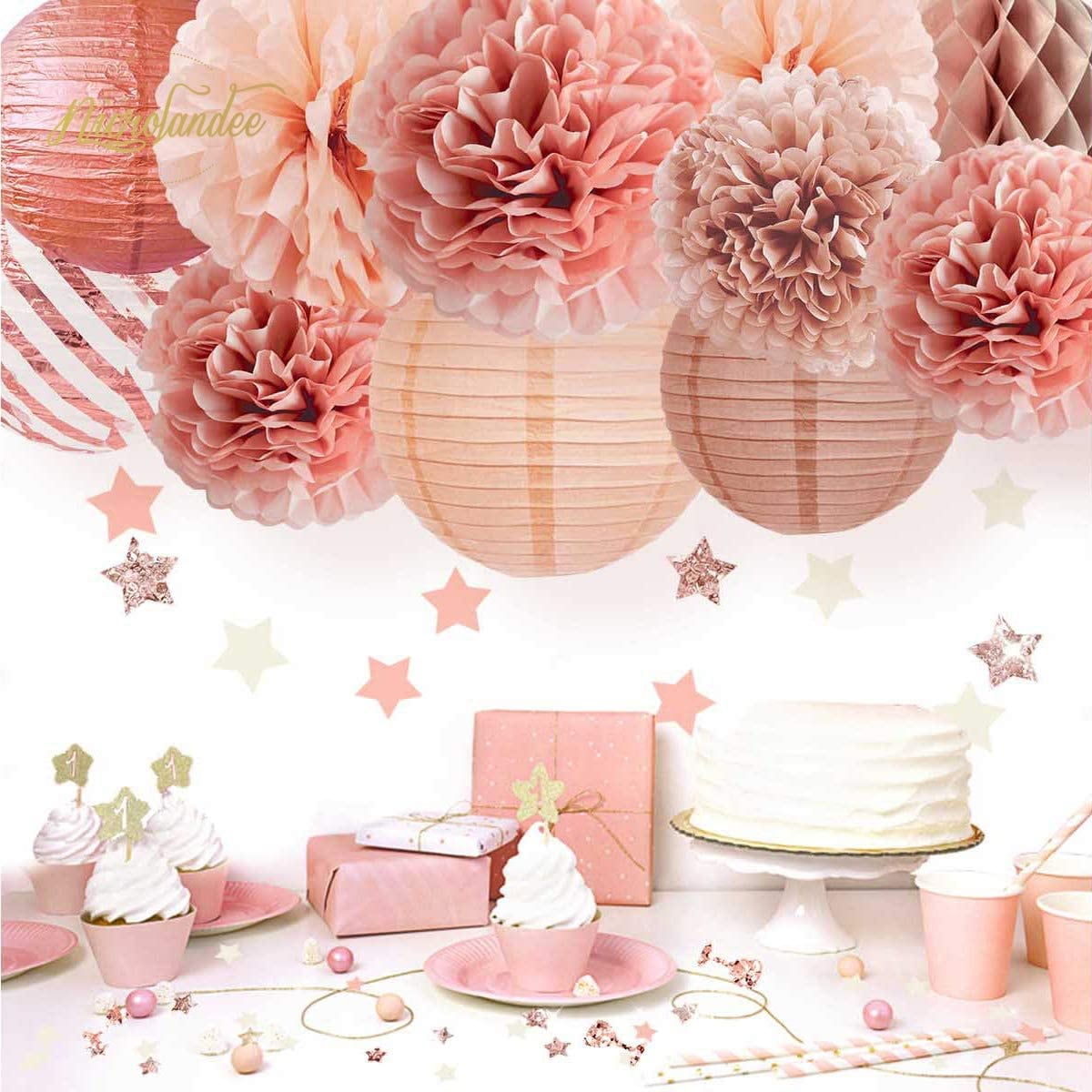 Rose Gold Party Decorations 12PCS Elegant Party Supplies - Etsy