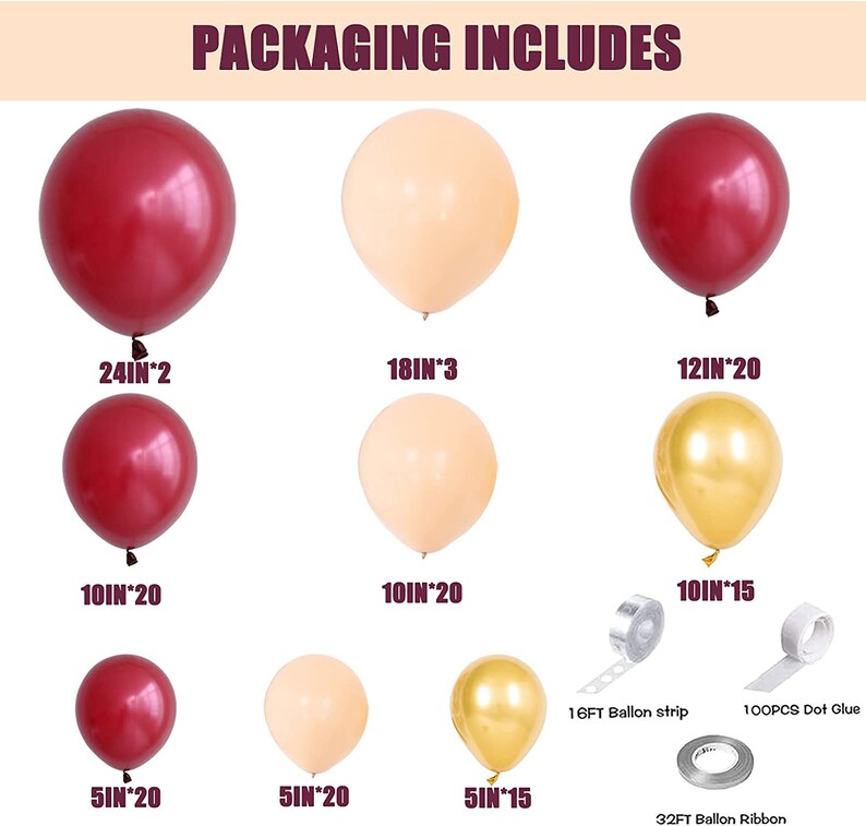 138PCS Burgundy Balloon Garland Arch Kit for Valentines Day - Etsy 138PCS Burgundy Balloon Garland Arch Kit for Valentines Day - Etsy
