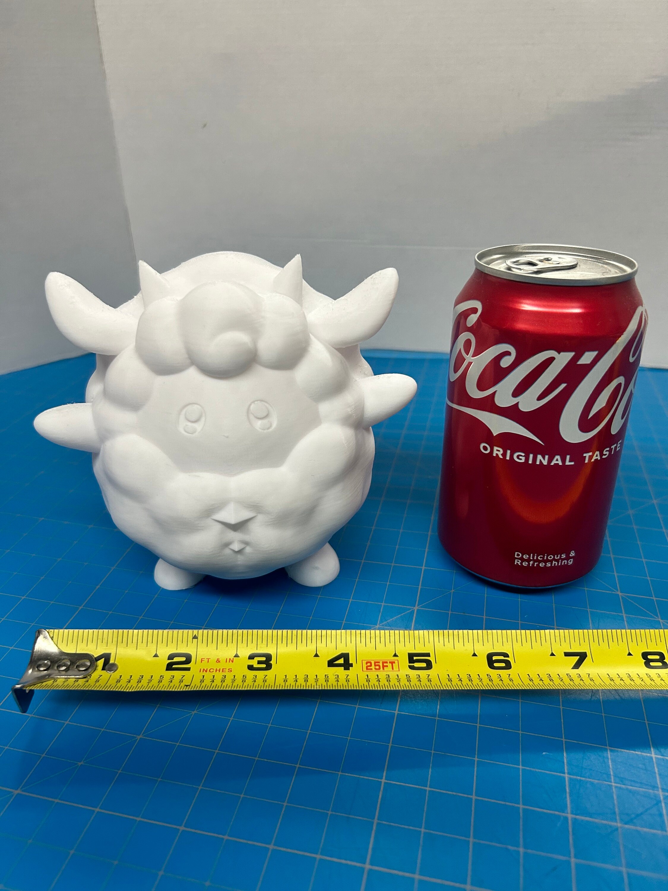 Blank White 3D Print for Palworld Lamball Game - DIY Painting Project ...