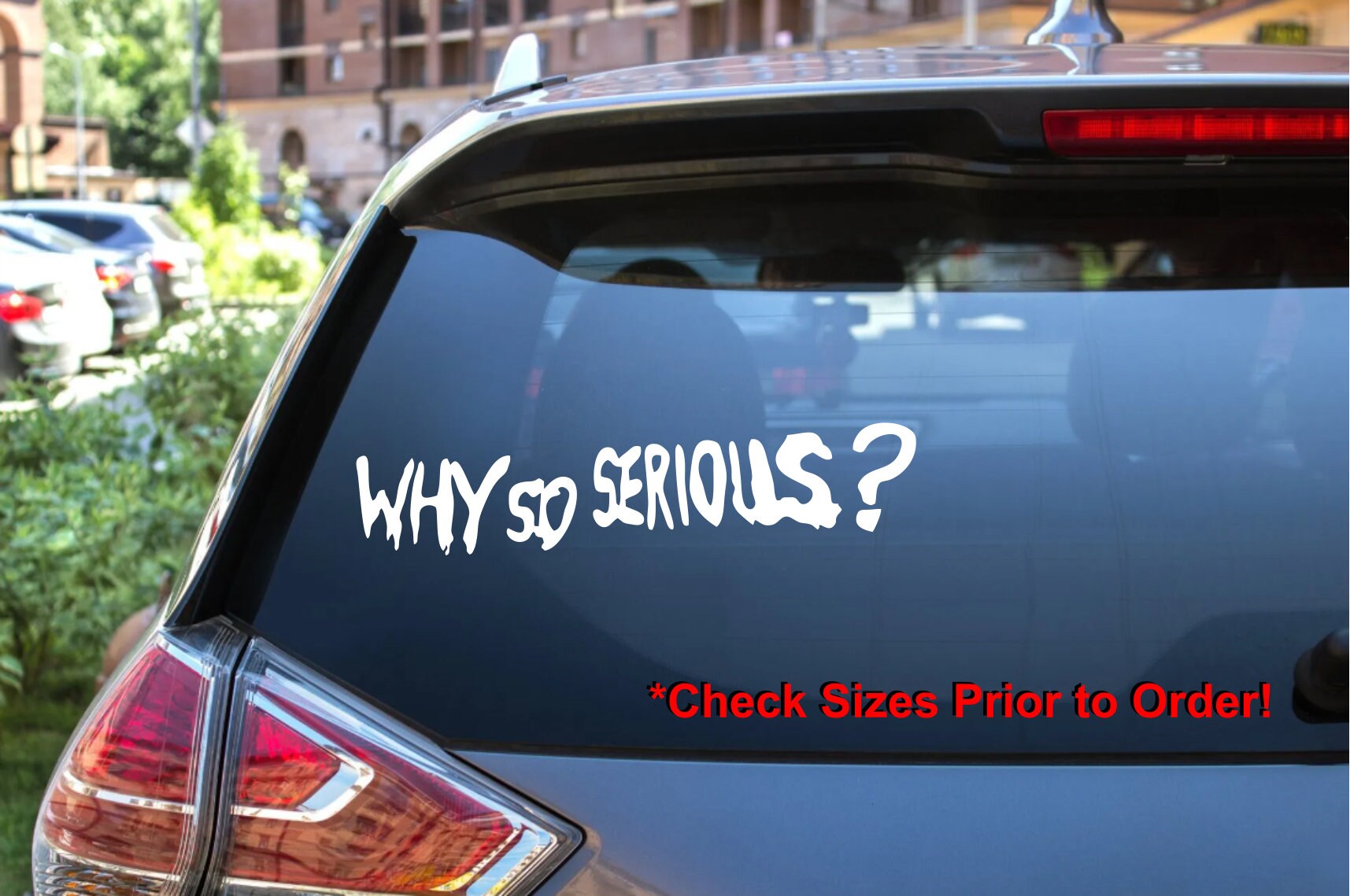Why so Serious? the Joker High Quality Outdoor Decal - Etsy