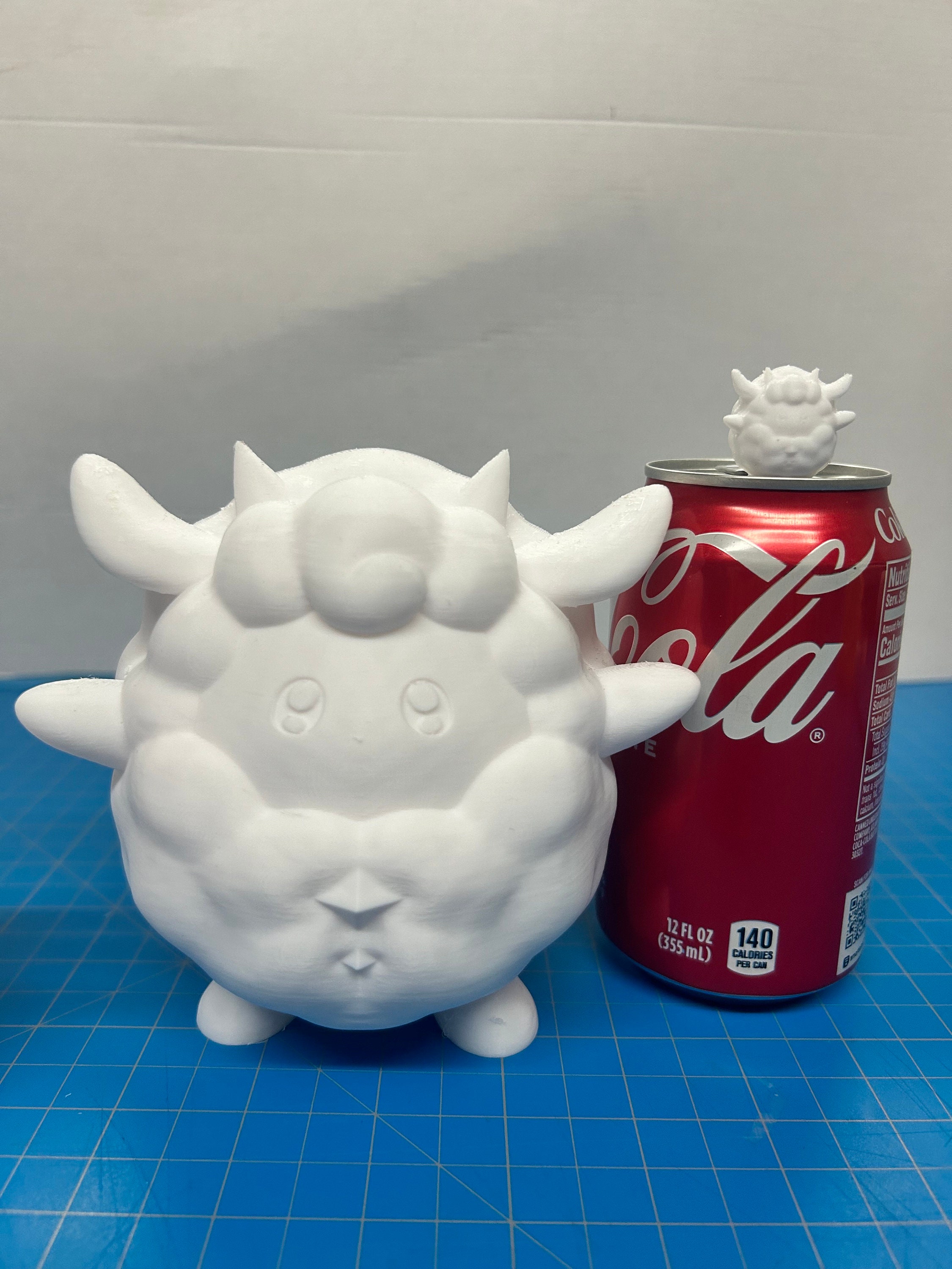 Blank White 3D Print for Palworld Lamball Game - DIY Painting Project ...