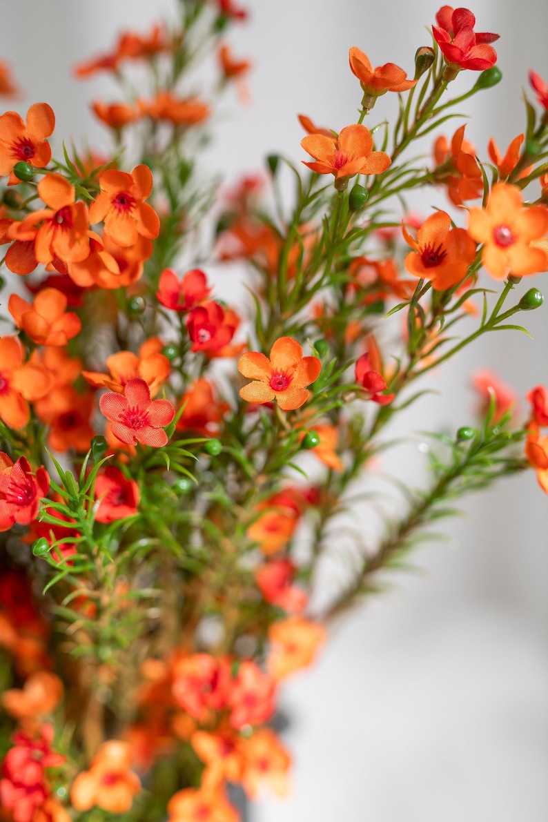 Artificial Wax Flower, Realistic Faux Flower, Silk Wax Stem, DIY Floral ...