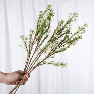 Artificial Wax Flower, Realistic Faux Flower, Silk Wax Stem, DIY Floral ...