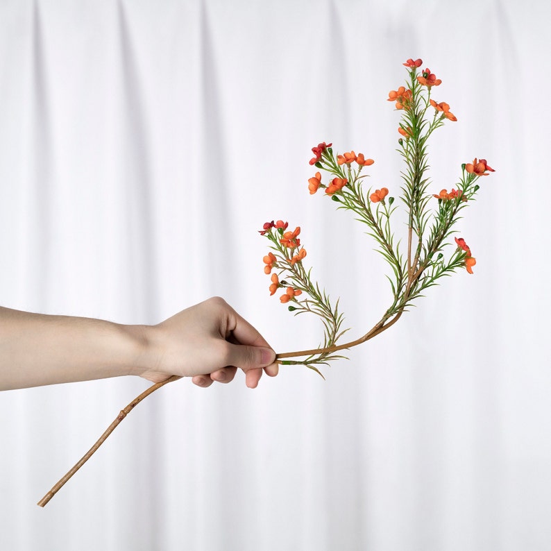 Artificial Wax Flower, Realistic Faux Flower, Silk Wax Stem, DIY Floral ...