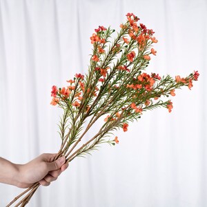 Artificial Wax Flower, Realistic Faux Flower, Silk Wax Stem, DIY Floral ...