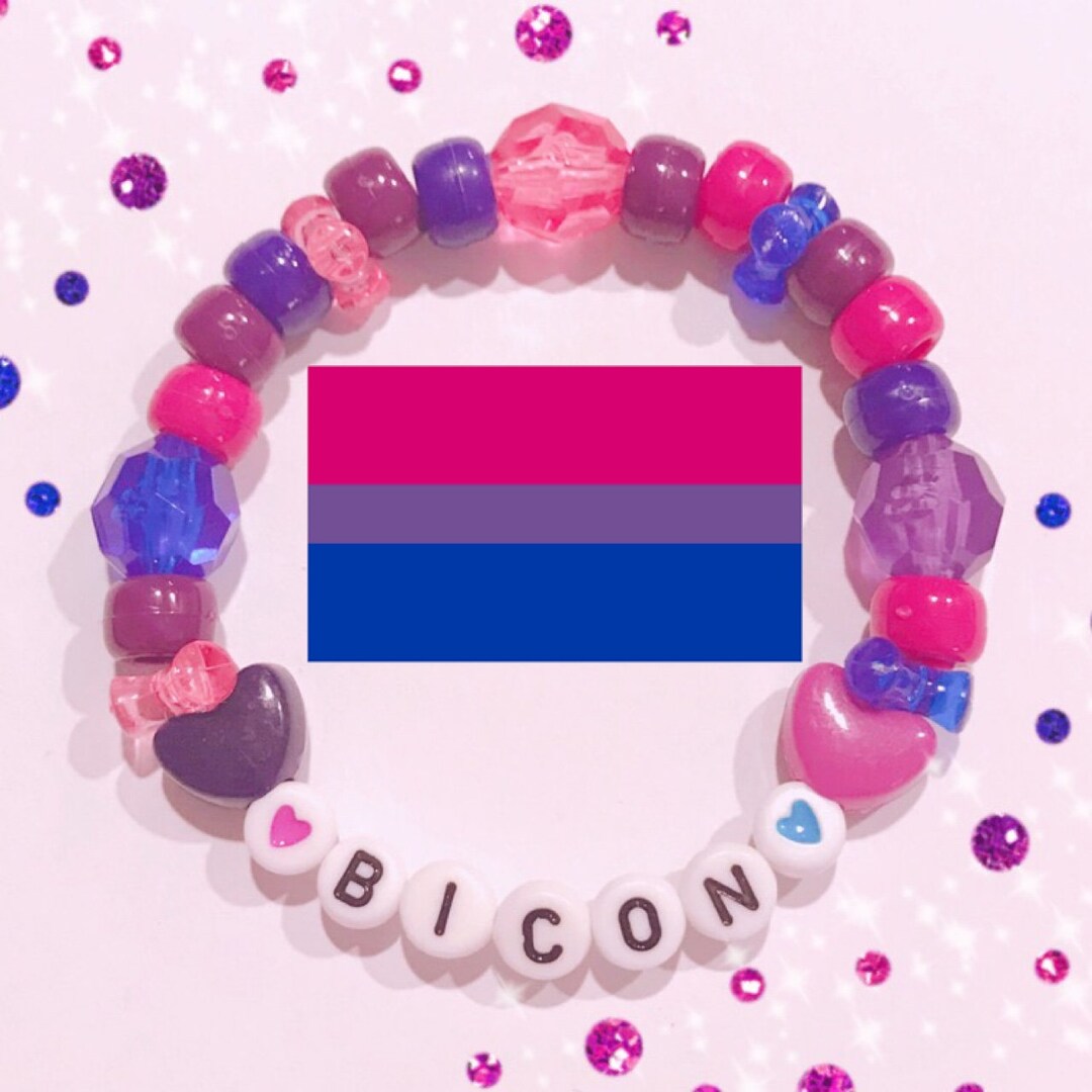 BISEXUAL PRIDE FLAG Handmade bicon Stretch - Etsy Canada