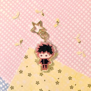 Curse Trio Acrylic Charms With Glitter Epoxy Finish double-sided - Etsy