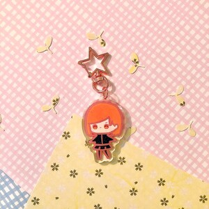 Curse Trio Acrylic Charms With Glitter Epoxy Finish double-sided - Etsy