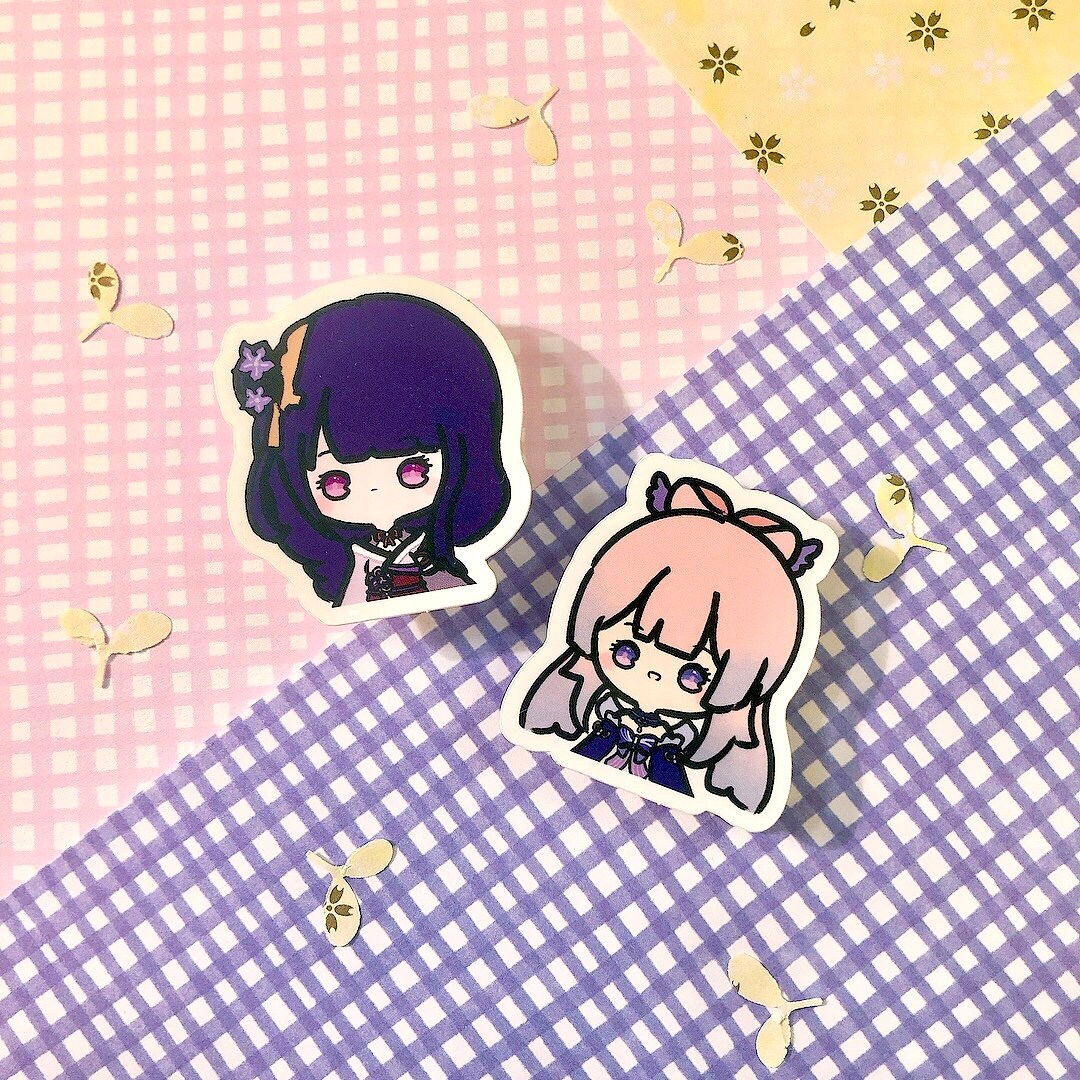 Raiden Shogun baal & Kokomi genshin Impact Vinyl Stickers - Etsy Canada