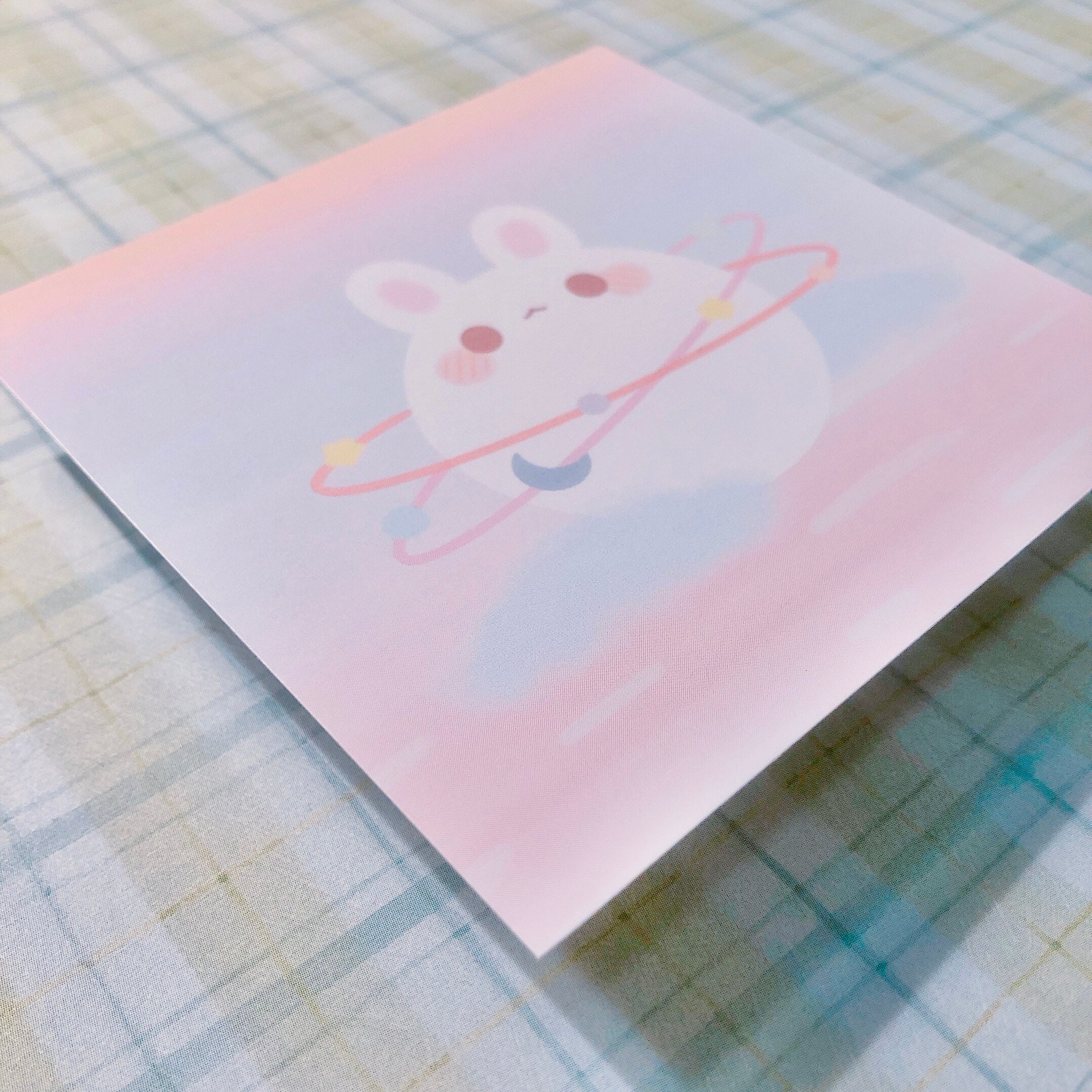 Bunny Planet Art Print 4.2x4.2 - Etsy Canada