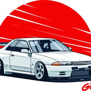 JDM Digital Poster, R32, Gtr R32, Nissan Digital Poster - Etsy