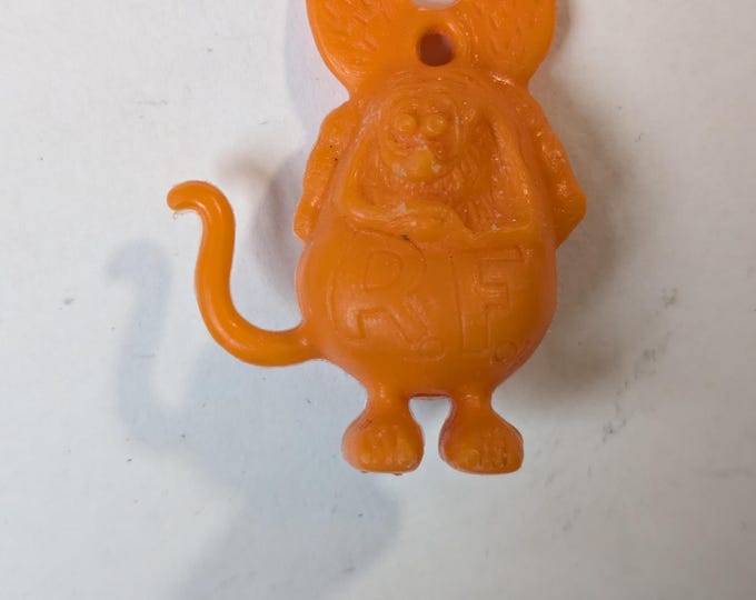 Vintage 1960s RAT FINK Charm Green With Ring Hole (NO Ring) Ed Roth ...