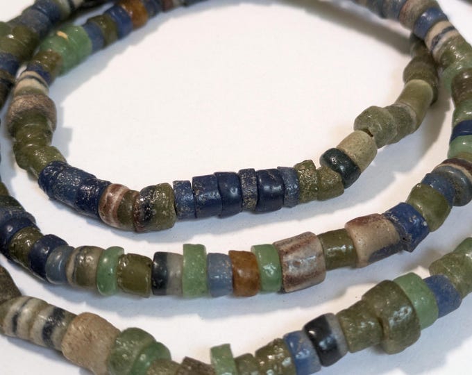 One Long Strand of Mixed Ghana Sand Cast Beads - Etsy