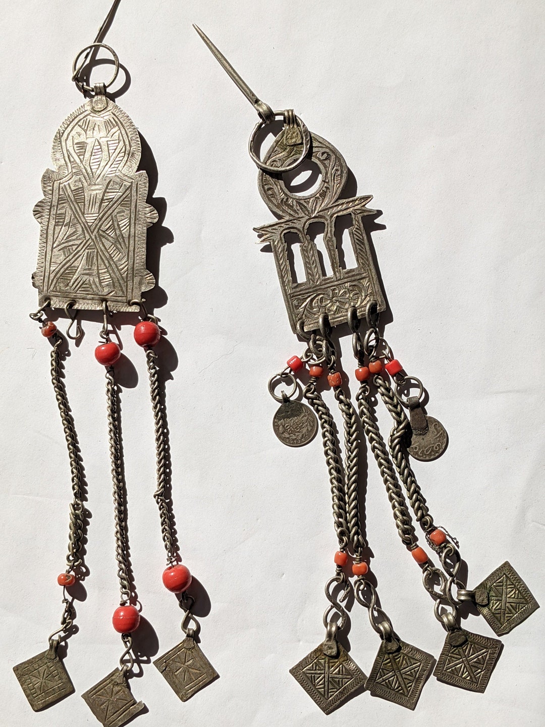 One Vintage Berber Moroccan Fibula Traditional North African Tribal ...