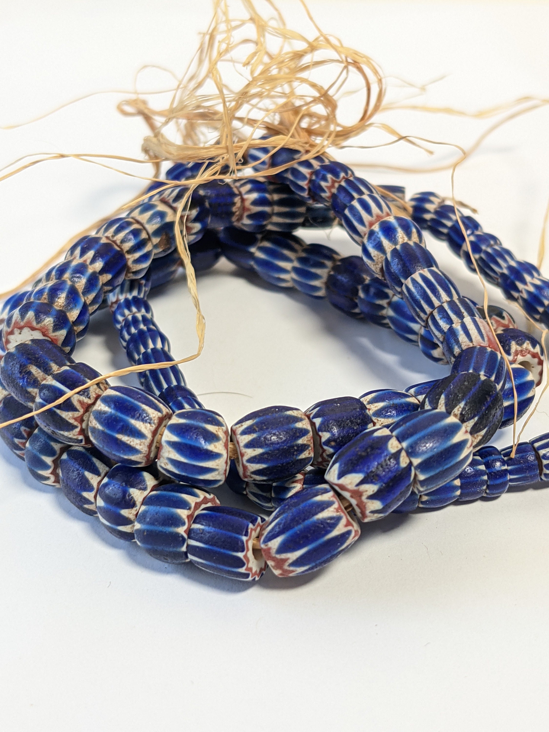 Antique Venetian Graduated Blue Chevrons Mostly 4 Layer on - Etsy