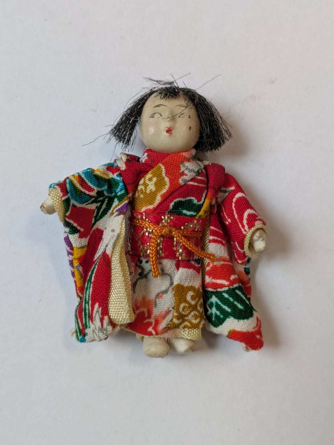 Vintage Miniature Hanako Japanese Doll - 2 Inches Tall - Etsy