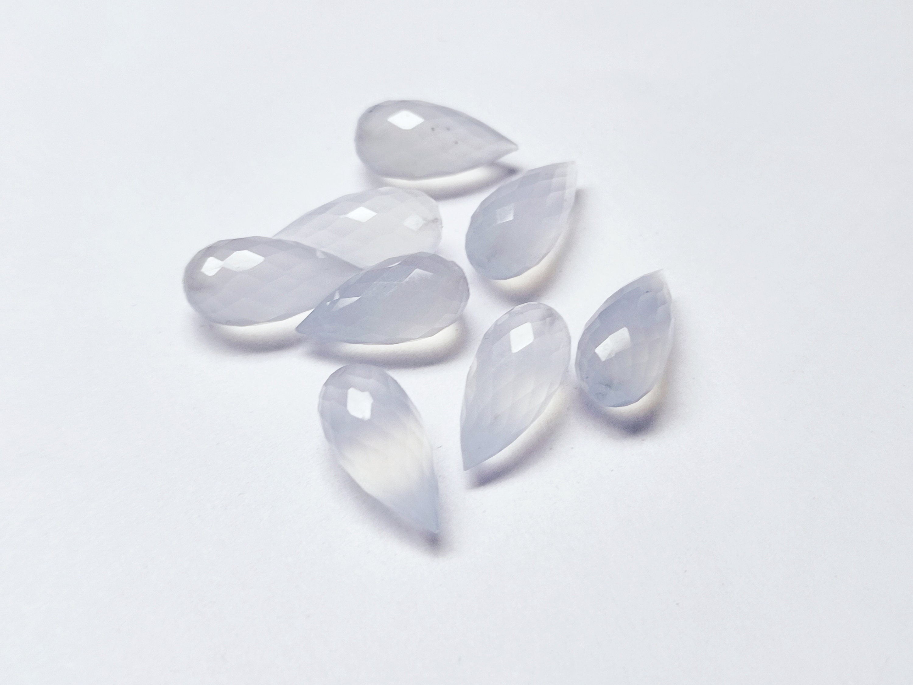 Five Perfectly Matched Pairs Inverted Teardrop Briolettes Top Half ...